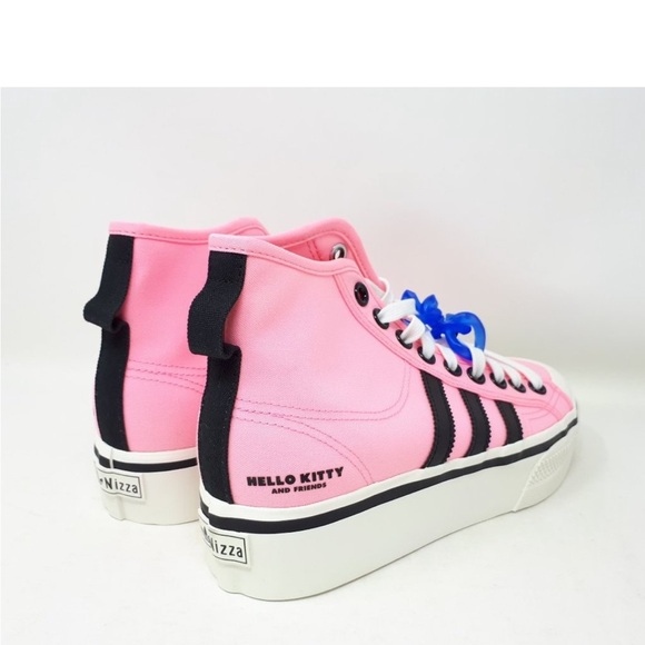 adidas | Shoes | Brand New Pink Adidas X Hello Kitty High Top Sneakers ...
